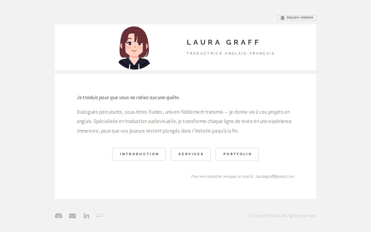 Laura Graff - Traductrice Anglais-Français